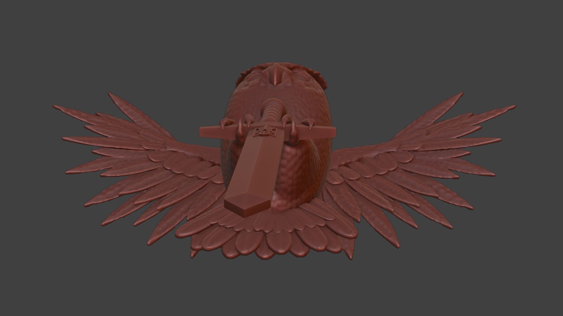 Emblem of the Main Intelligence Directorate free 3D model 3D printable ...