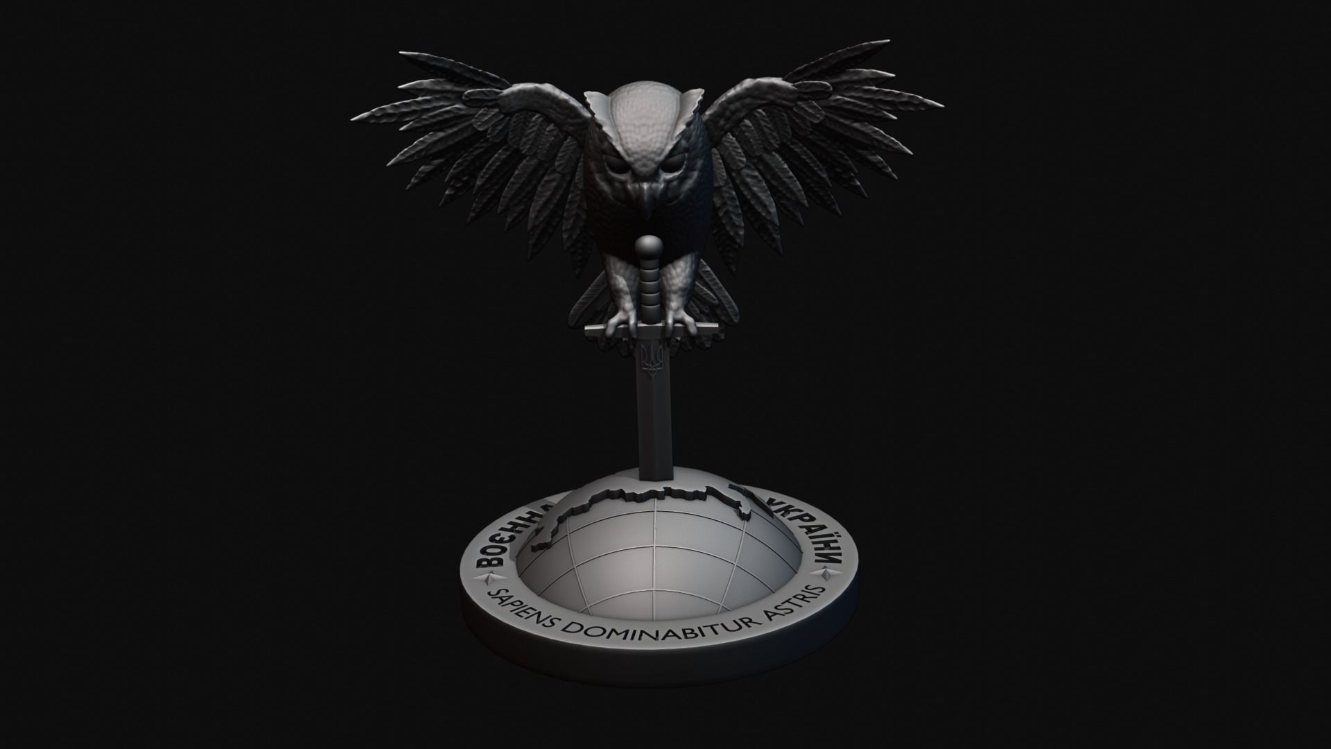 Emblem of the Main Intelligence Directorate free 3D model 3D printable ...