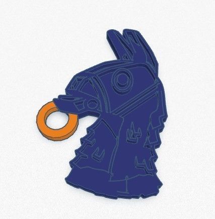 Fortnite Llama keychain 3D model 3D printable | CGTrader