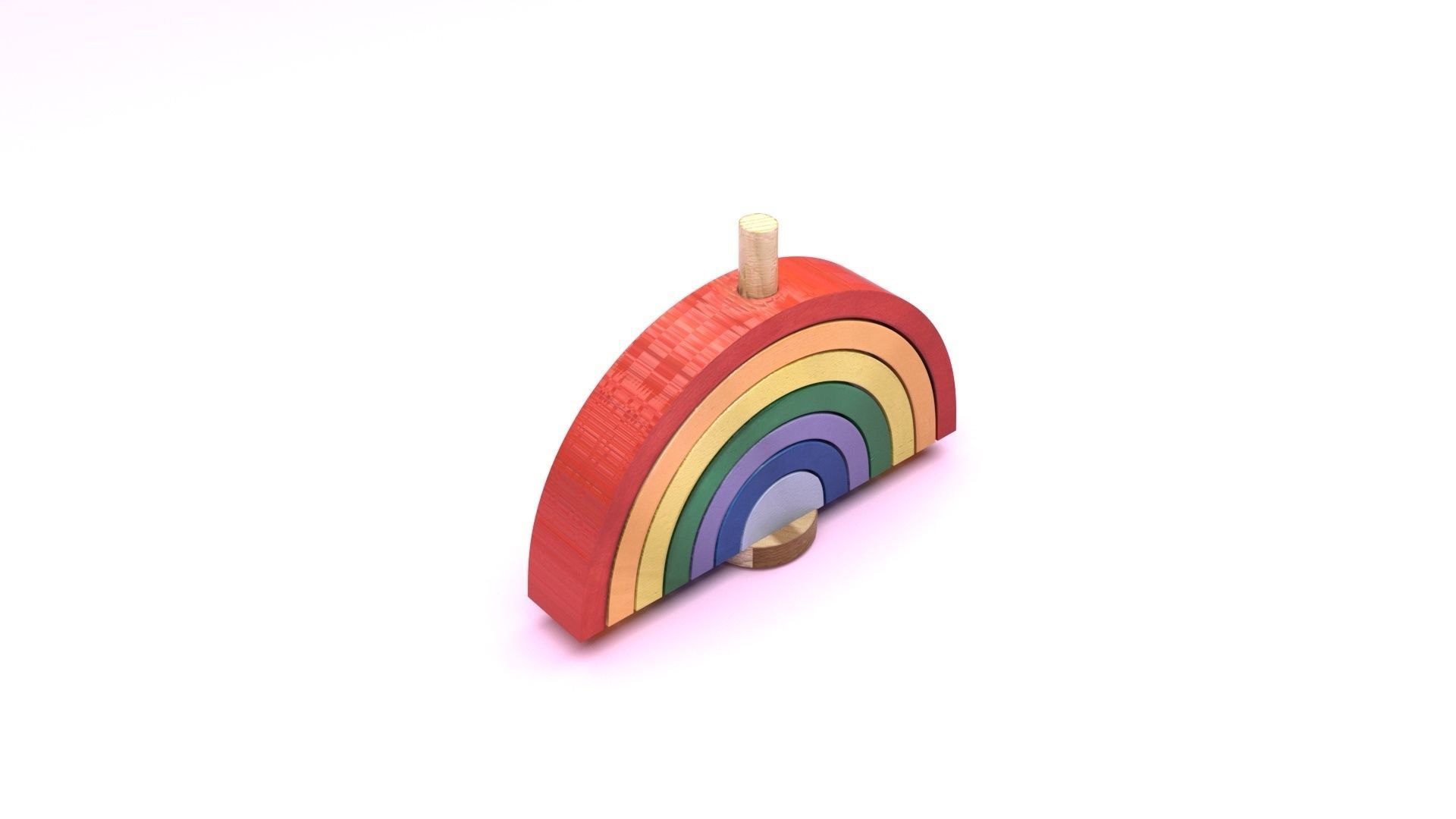Rainbow Arc Puzzle Toy 3D model | CGTrader
