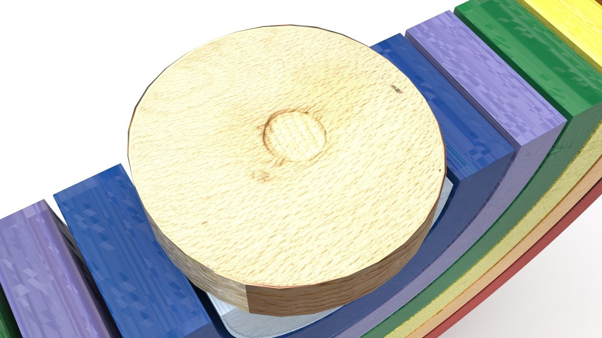 Rainbow Arc Puzzle Toy 3D model | CGTrader