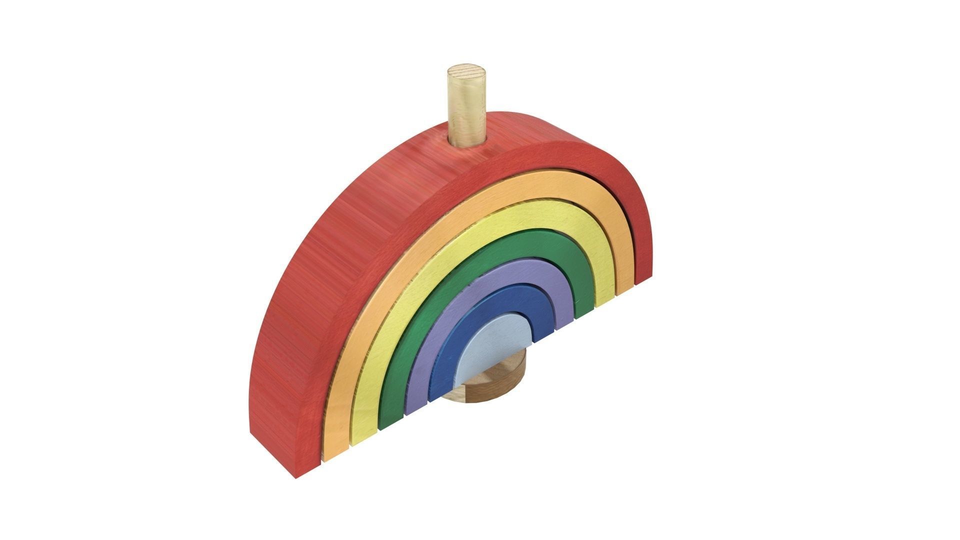 Rainbow Arc Puzzle Toy 3D model | CGTrader