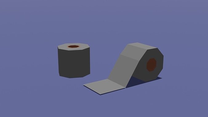 3D model Toilet paper VR / AR / low-poly | CGTrader