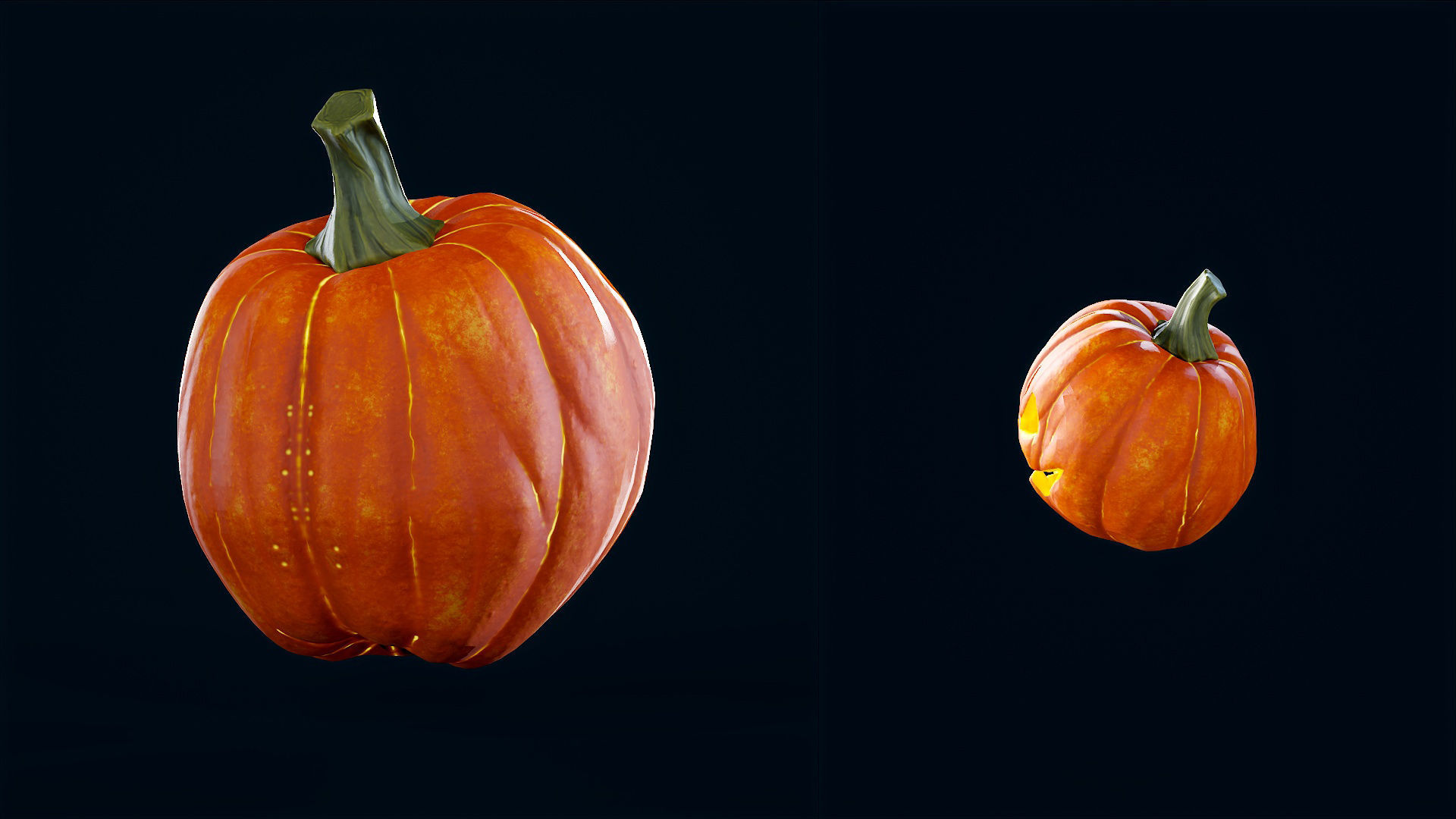 3D model Halloween Pumpkin Head 04 - Game Ready - Textured PBR VR / AR ...