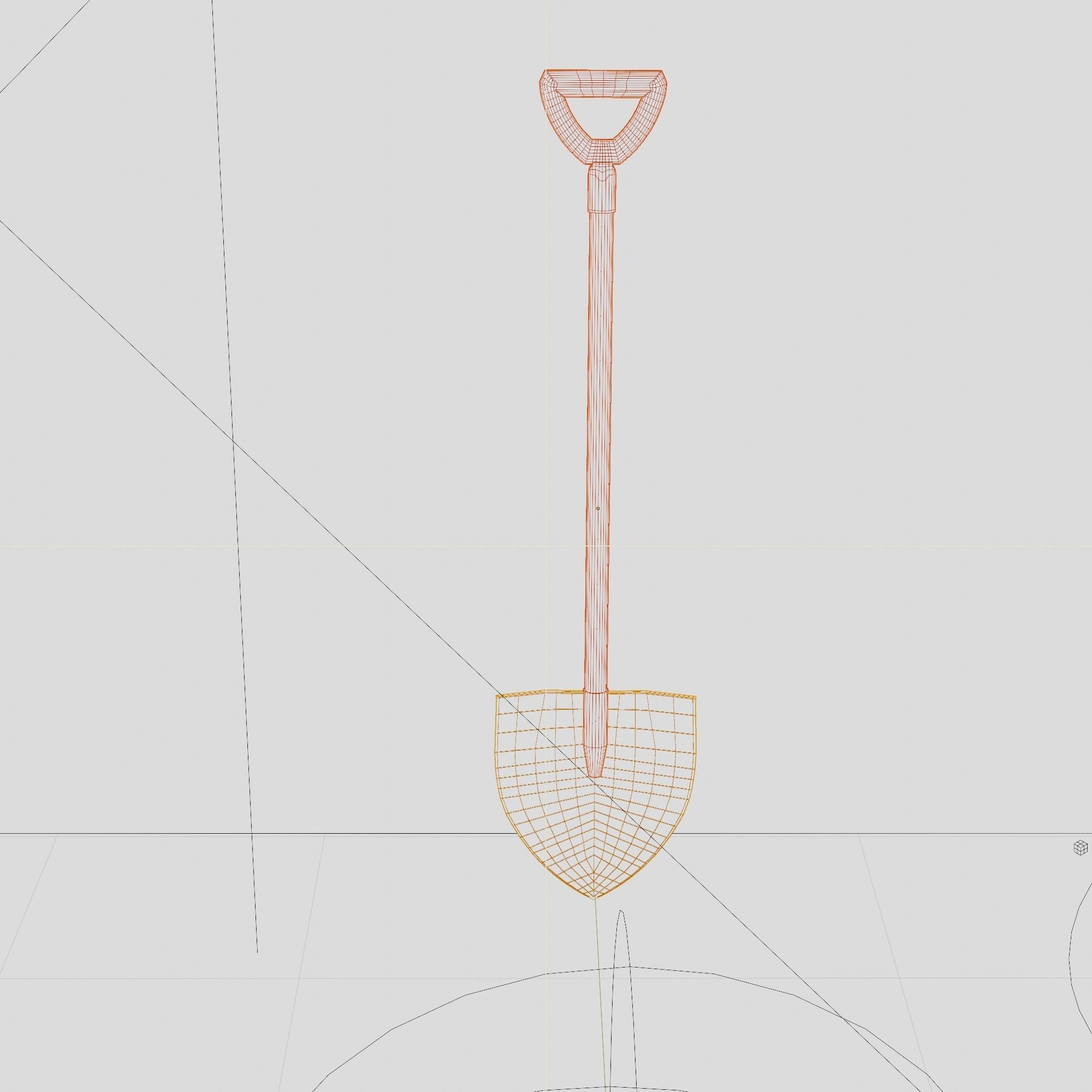 3d model Shovel for decoration free 3D model | CGTrader