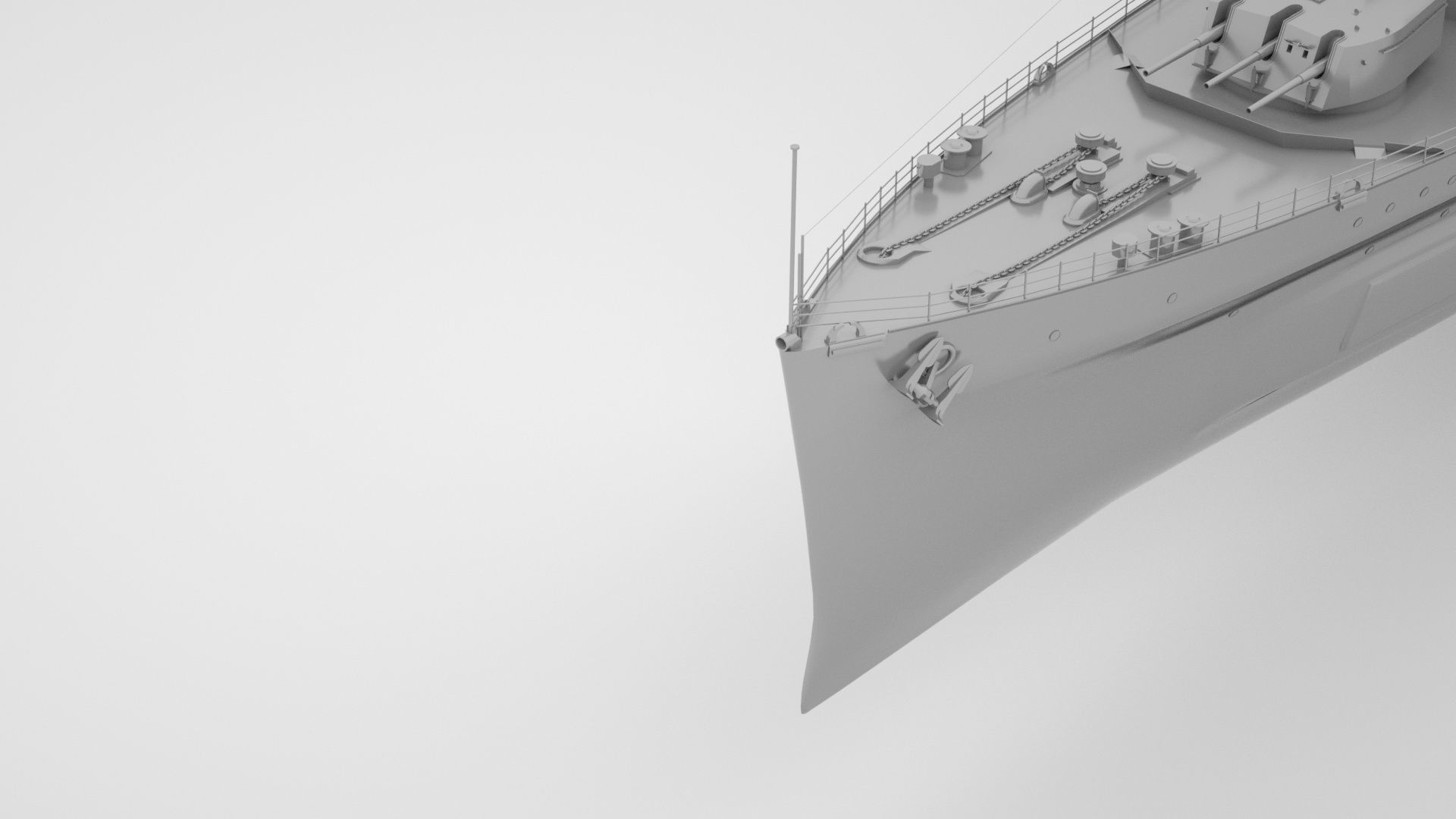 HMS Belfast Town Class Royal Navy Cruiser 3D model rigged | CGTrader