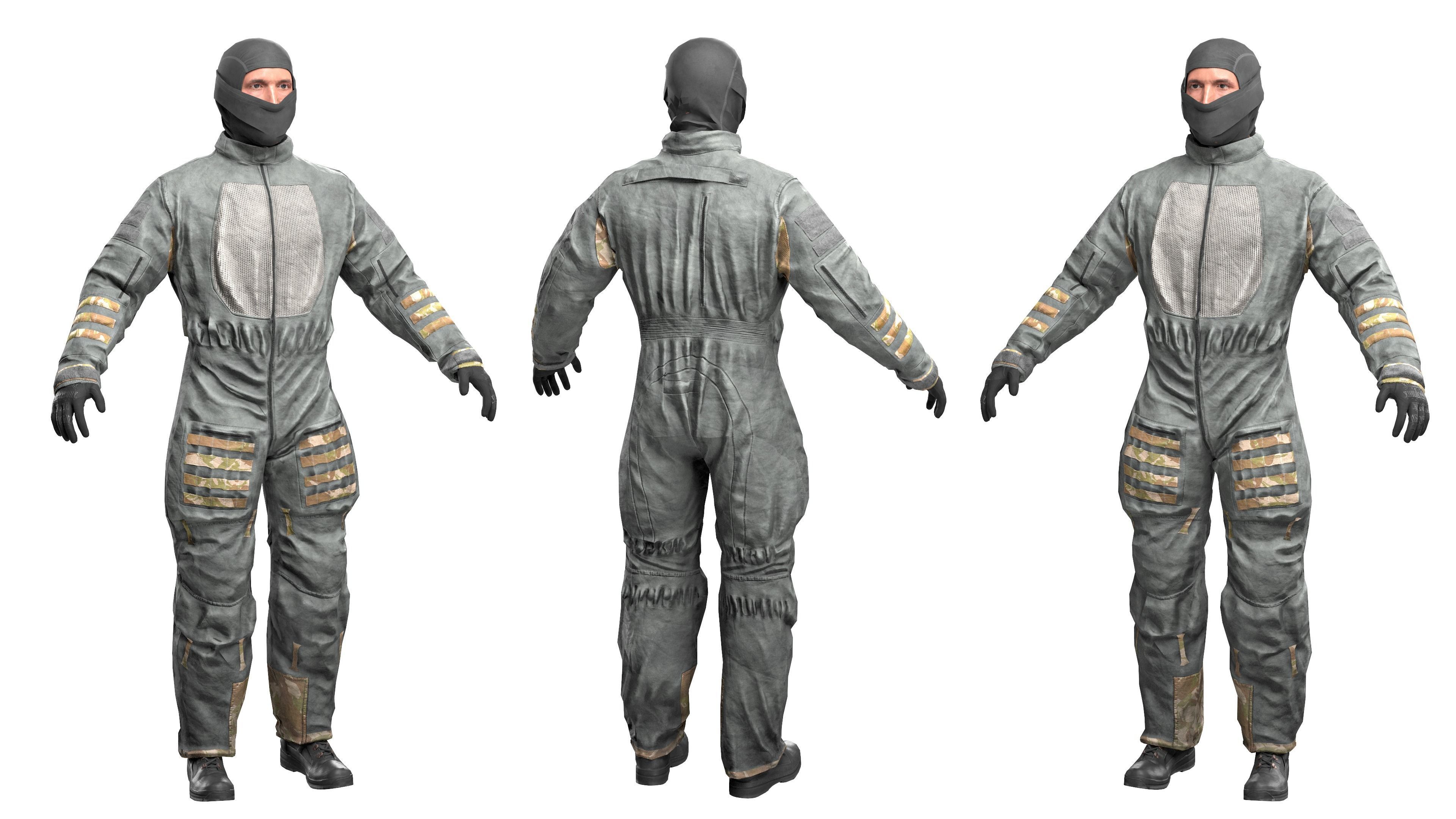 3D model MILITARY Game Ready Character Russian Assault Soldier VR / AR ...