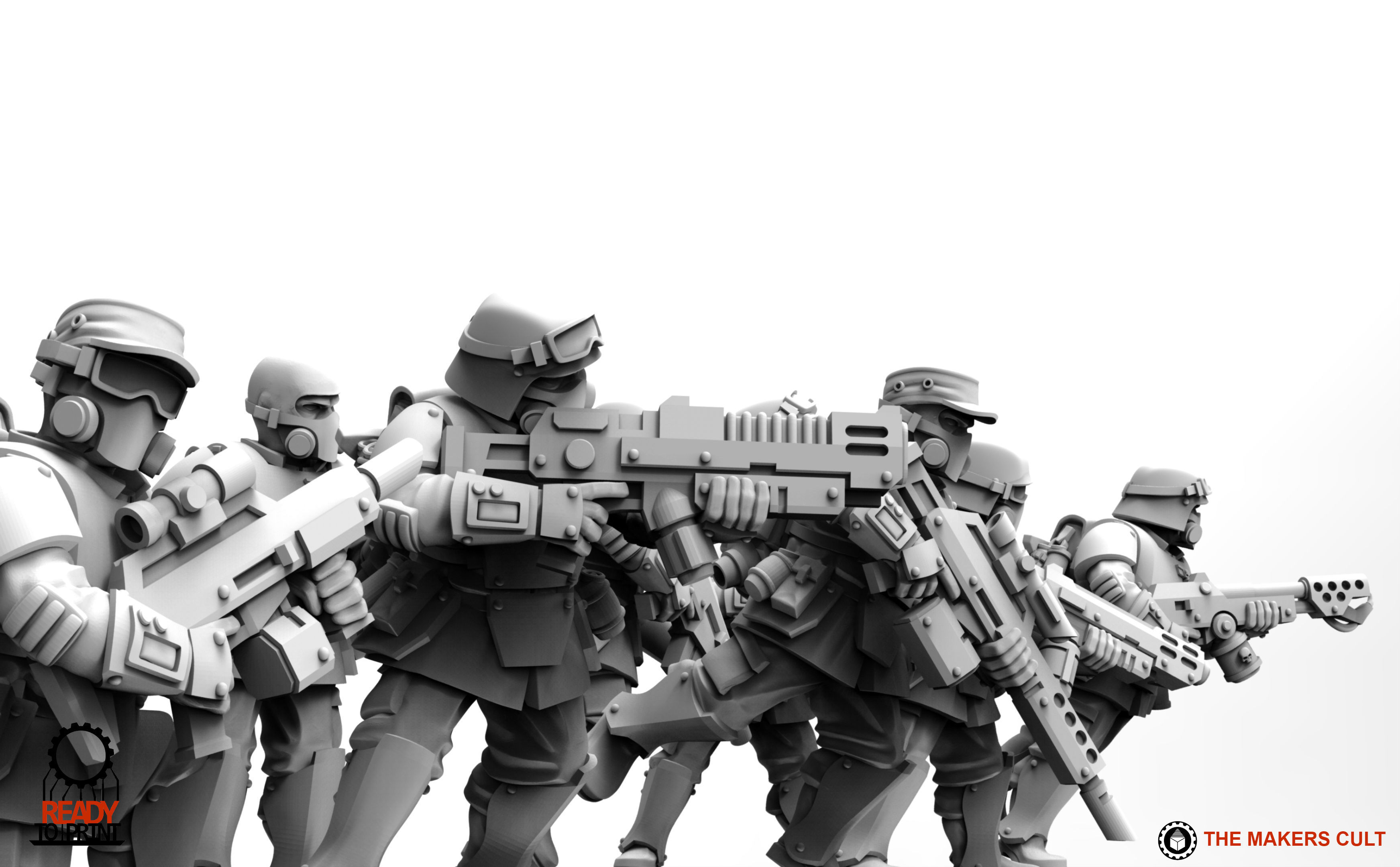 Universal Guard - Shock Infantry Builder 3D model 3D printable | CGTrader
