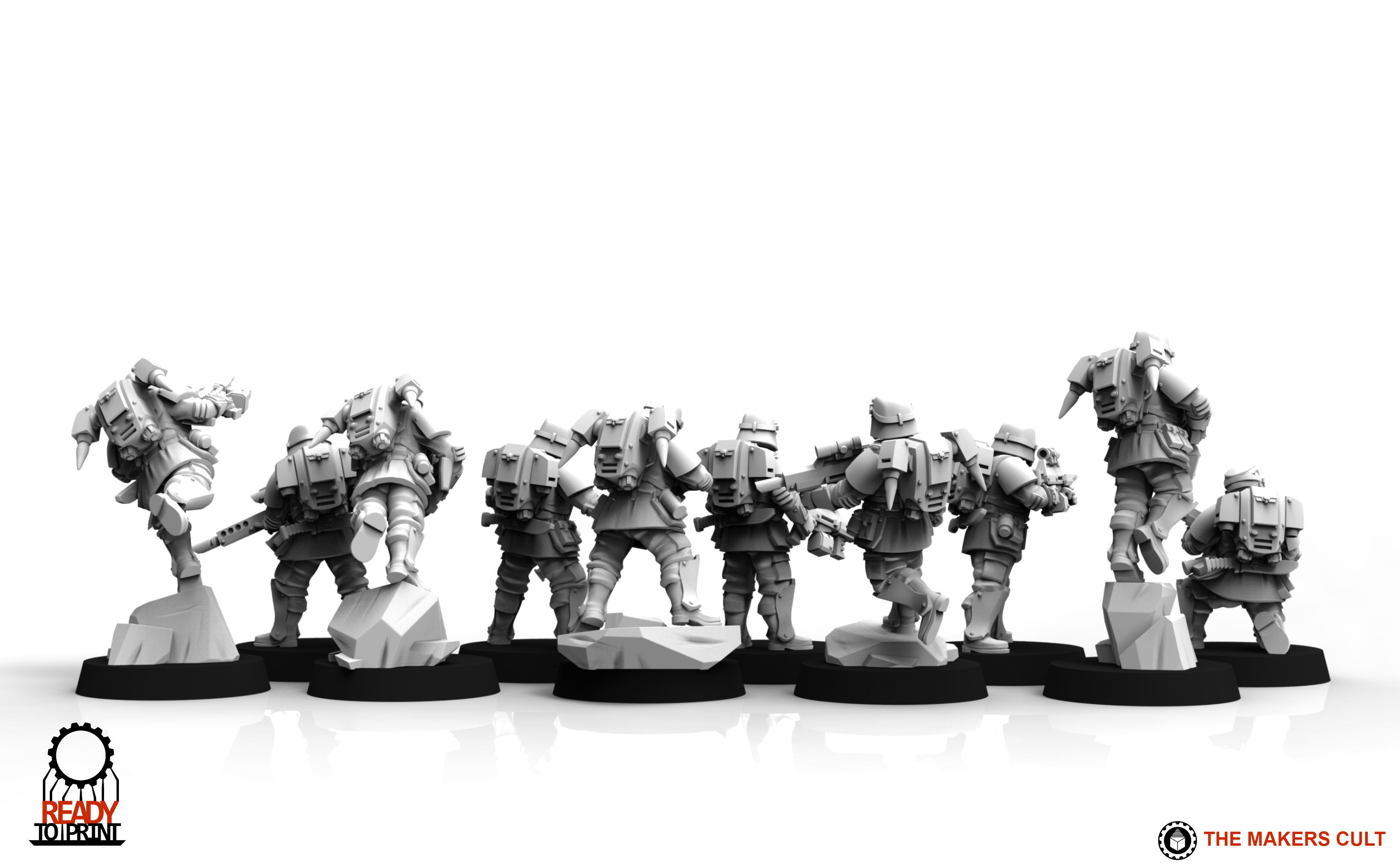 Universal Guard - Shock Infantry Builder 3D model 3D printable | CGTrader