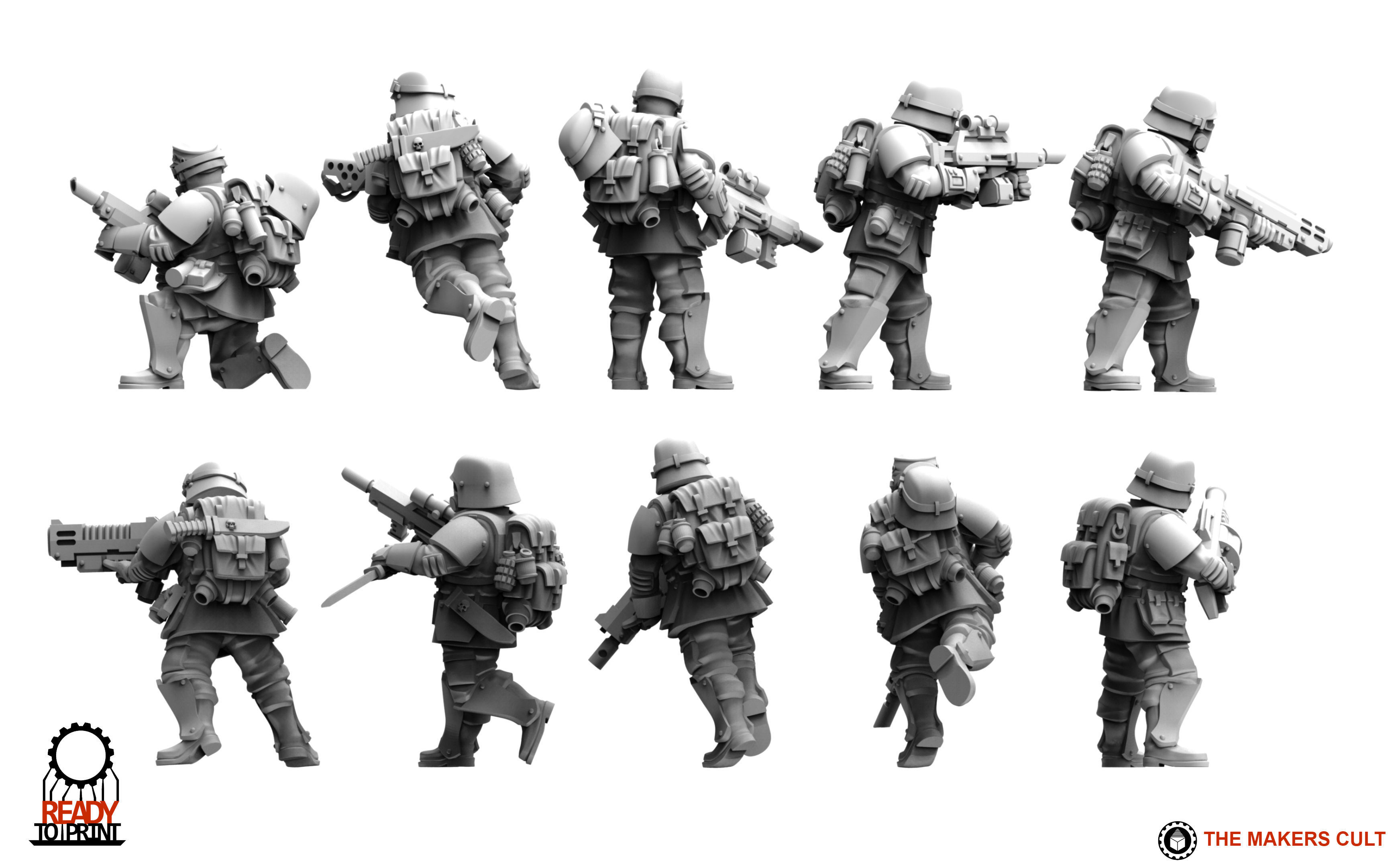 Universal Guard - Shock Infantry Builder 3D model 3D printable | CGTrader