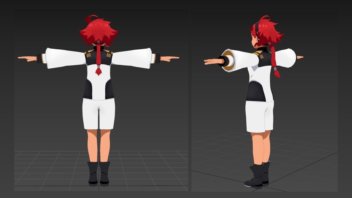 Suletta the Witch from Mercury VRChat avatar 3D model rigged | CGTrader