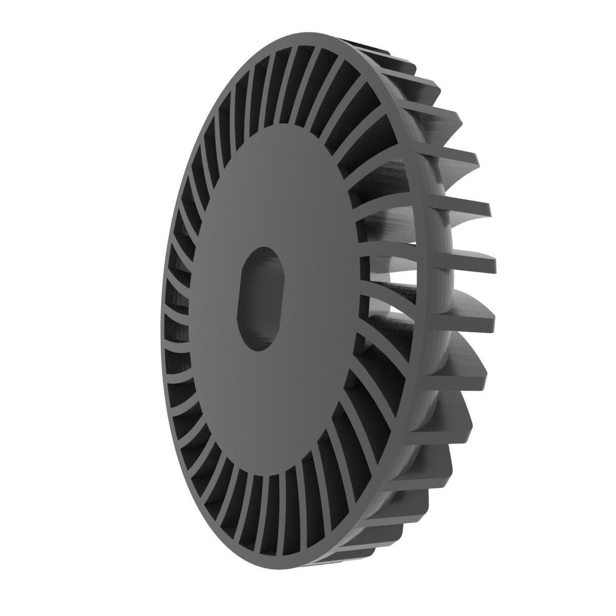 Impeller for Angle Metal Cutting Grinder 3D model 3D printable | CGTrader