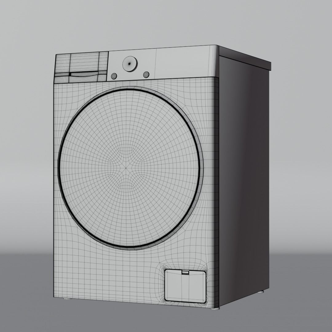Washing Machine LG-F4WV7010S2W 3D model | CGTrader