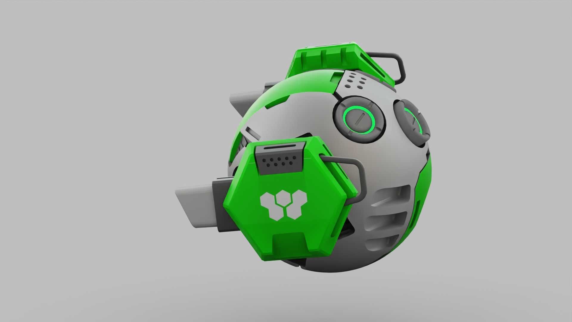 BALL DROID RC-100 RIGGED 3D model rigged | CGTrader