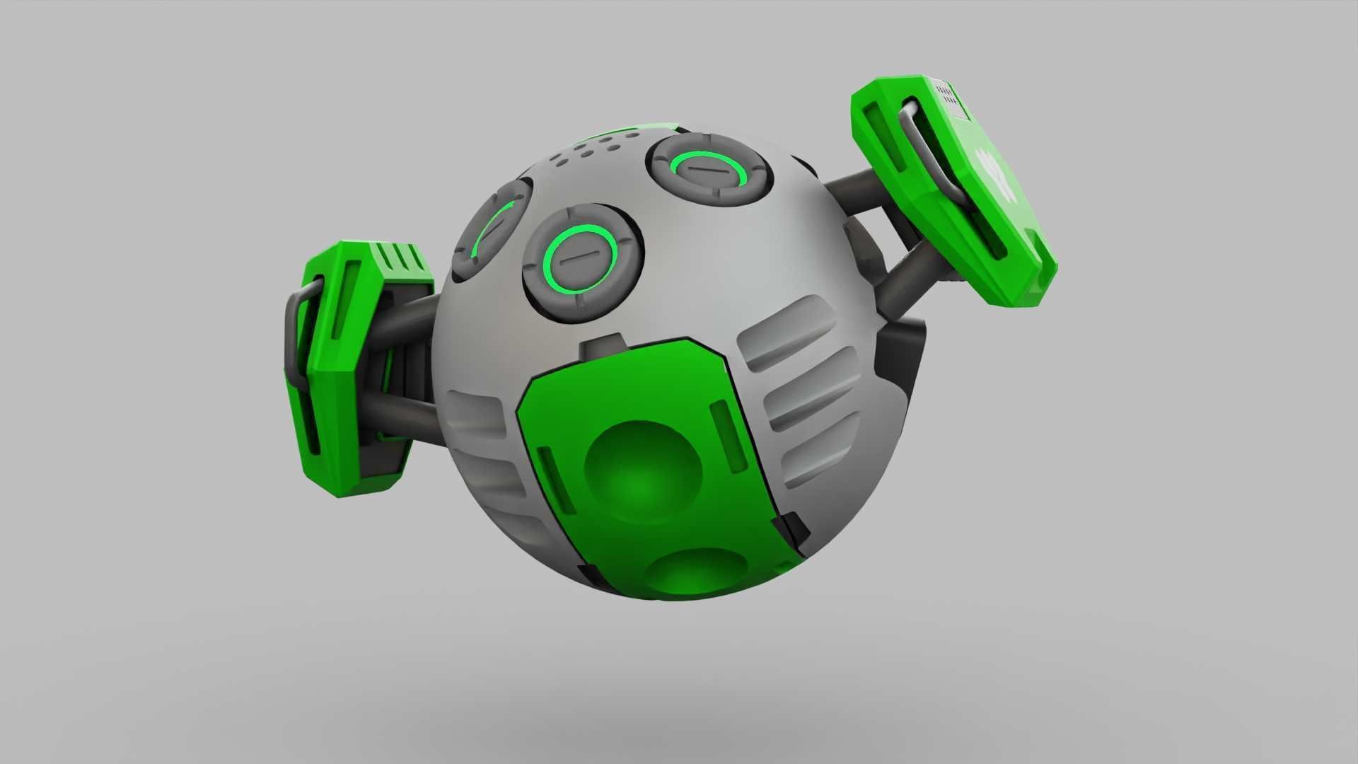 BALL DROID RC-100 RIGGED 3D model rigged | CGTrader