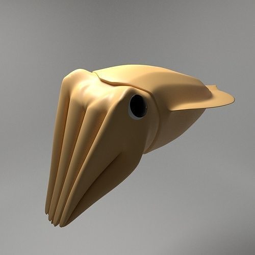 Cute Cuttlefish Doge 3D model 3D printable | CGTrader