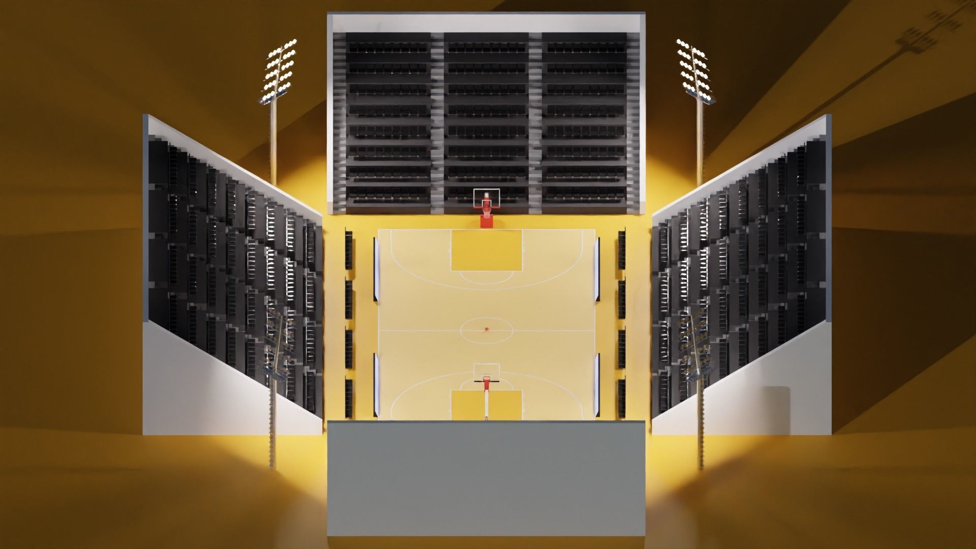 3D model Basketball Arena VR / AR / low-poly | CGTrader