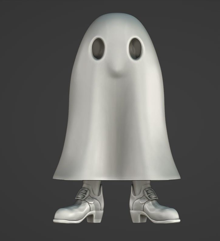 GHOST STL halloween ghost 3d print stl file 3D model 3D printable ...