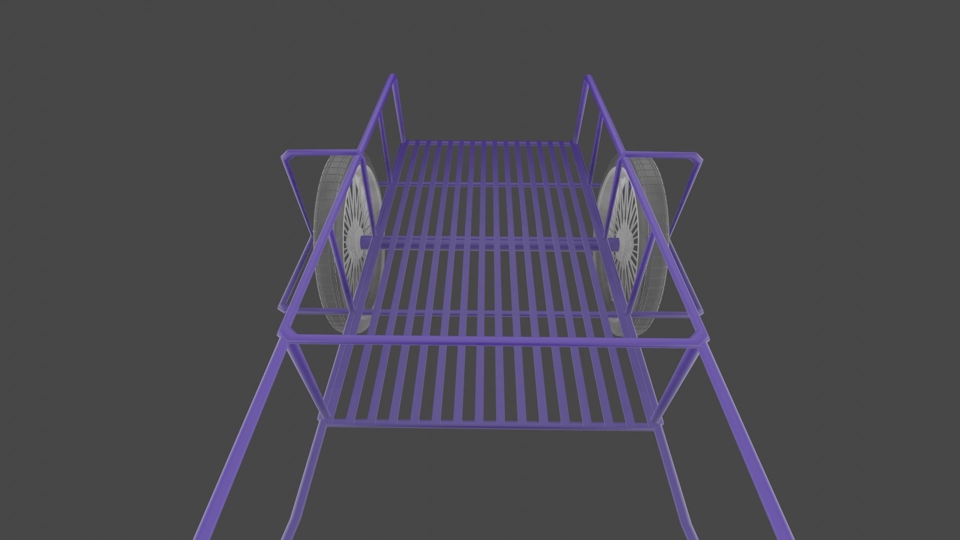 3D model low-poly local thailand trolley model VR / AR / low-poly ...