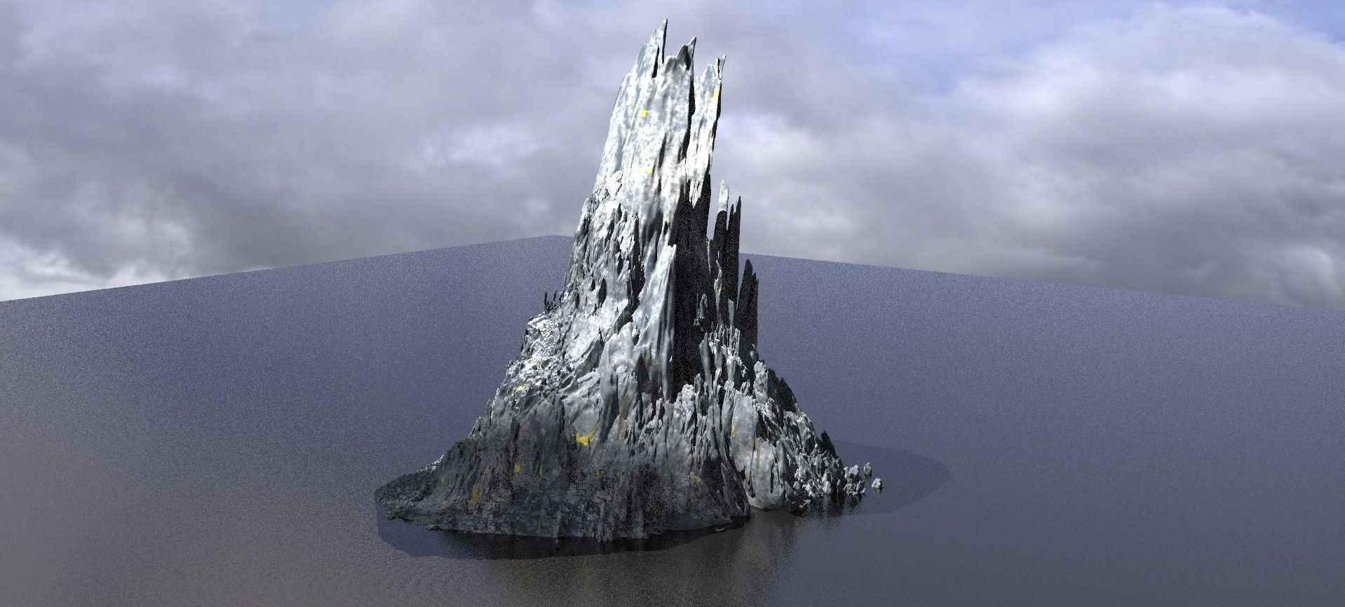 Sharp Mountain range 1 3D model | CGTrader