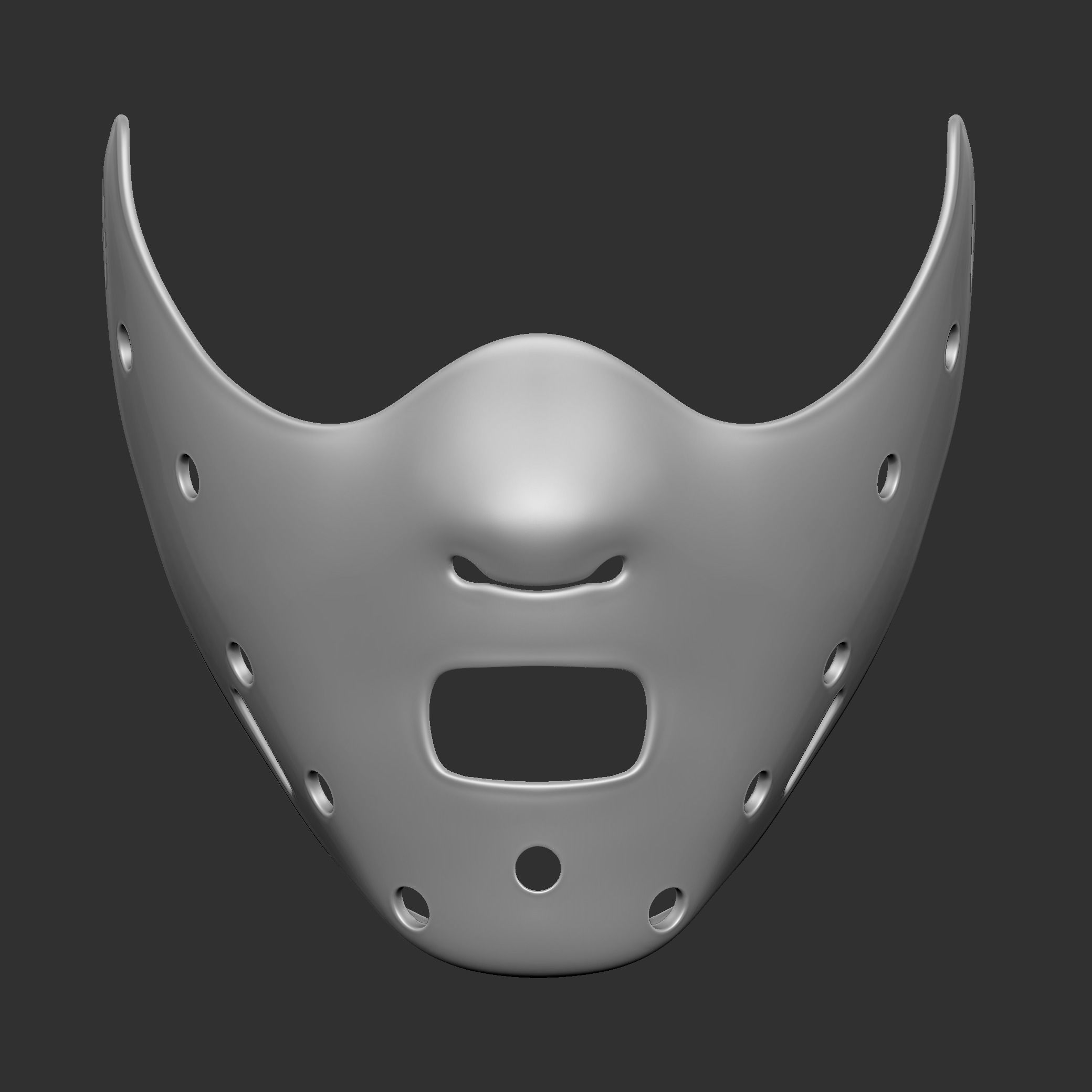 Hannibal Lector Mask 3D model 3D printable | CGTrader