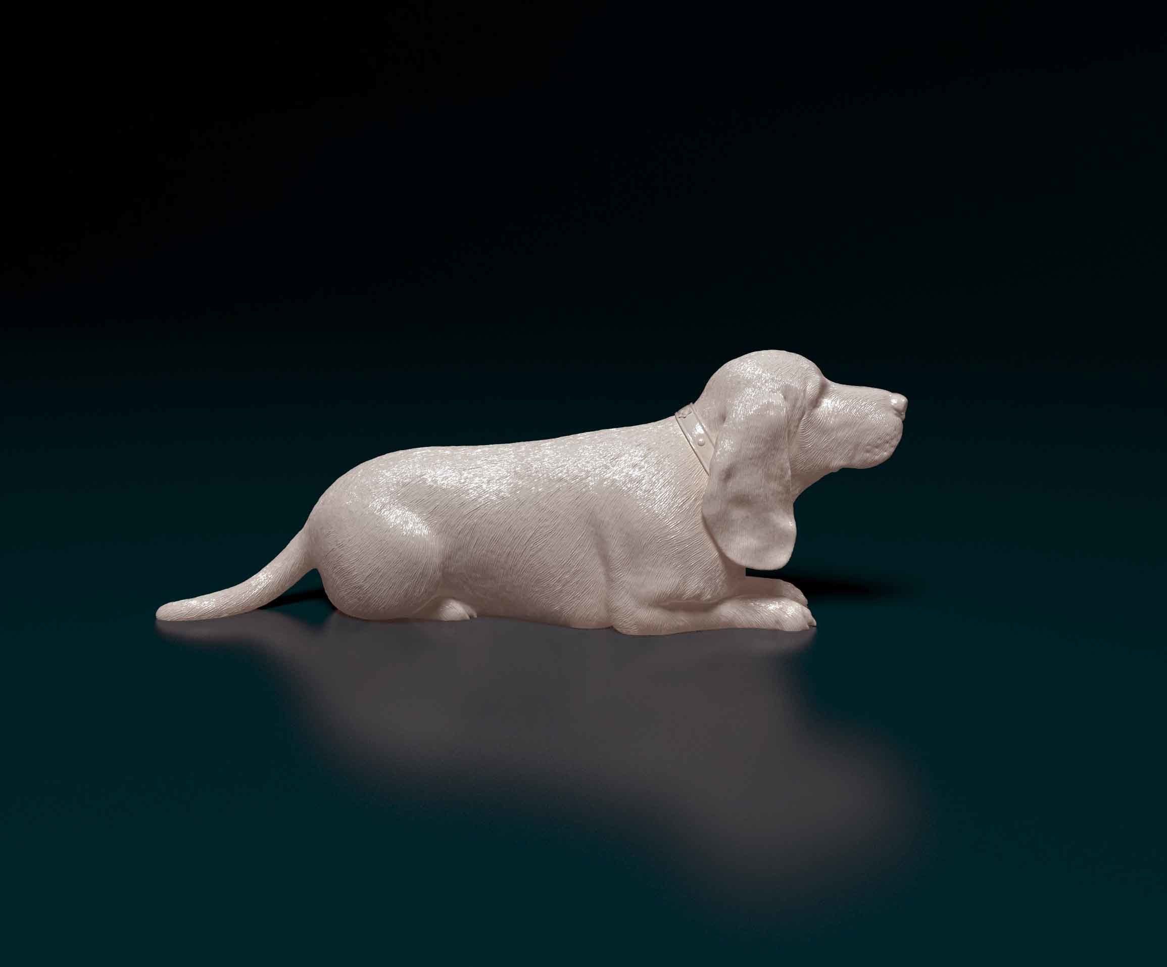 Basset Hound 3D model 3D printable | CGTrader