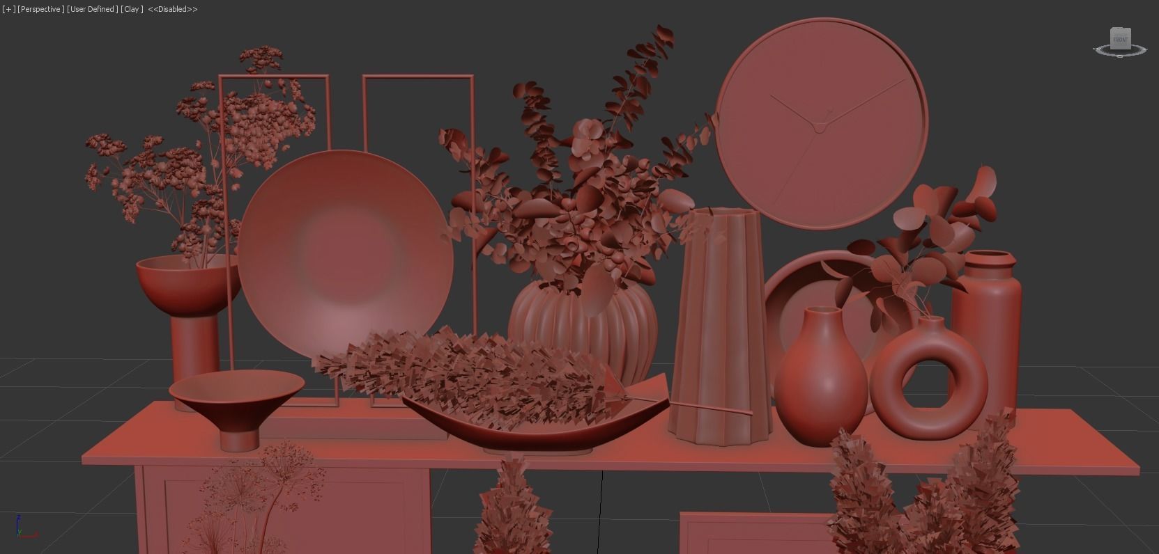 Decorative Set 084 3d Model Cgtrader