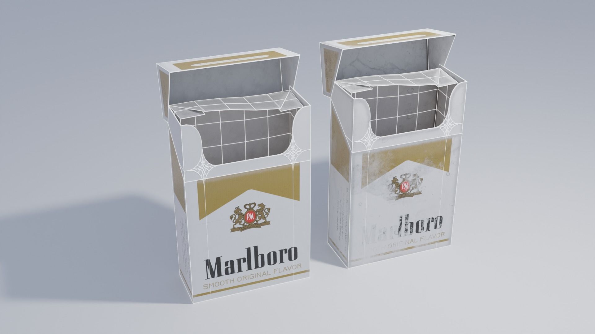 3D model Marlboro Cigarette Box 2 Versions 4K VR / AR / low-poly | CGTrader