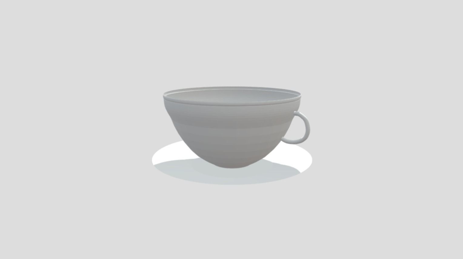 3D model teacup and plate VR / AR / low-poly | CGTrader