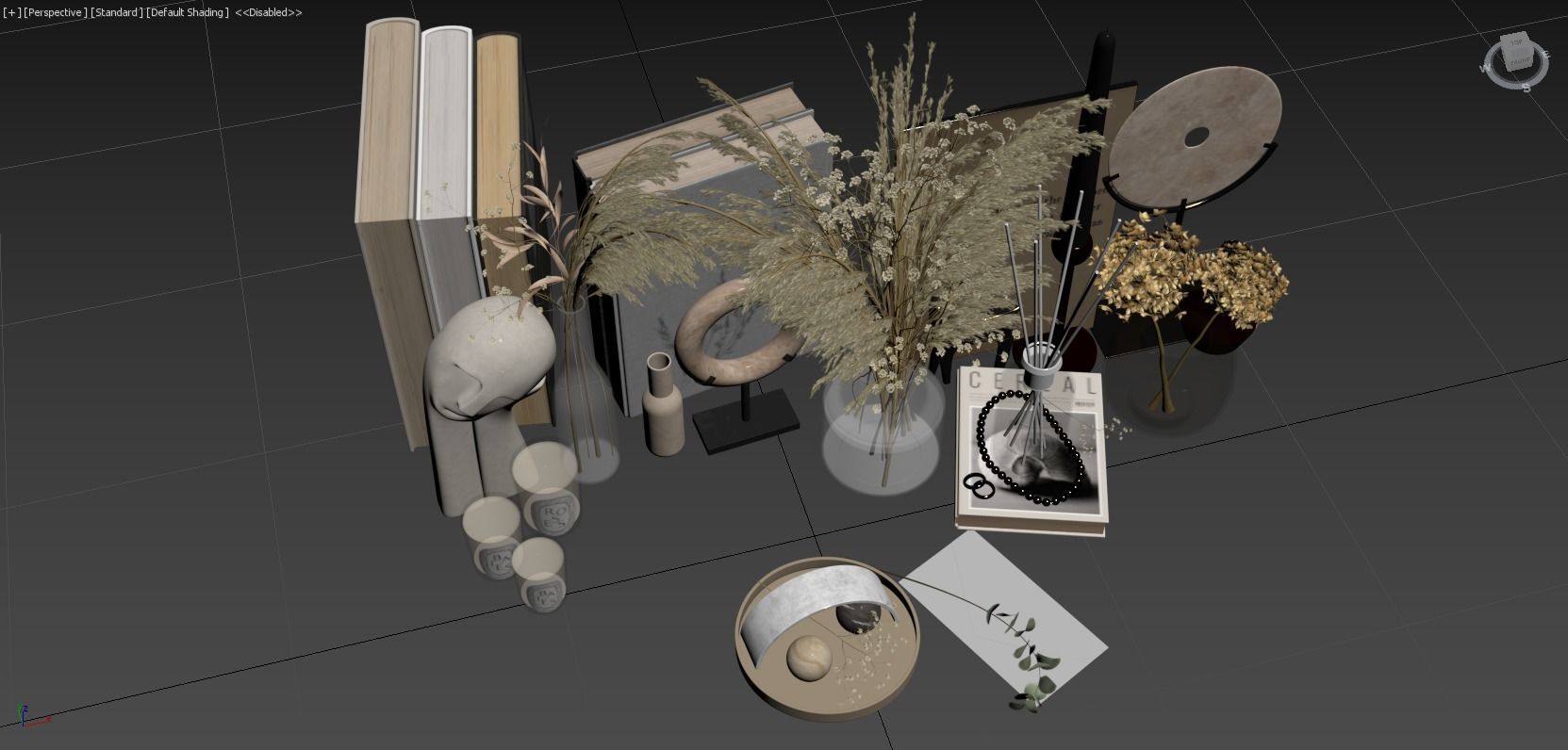 Decorative Set 090 3d Model Cgtrader