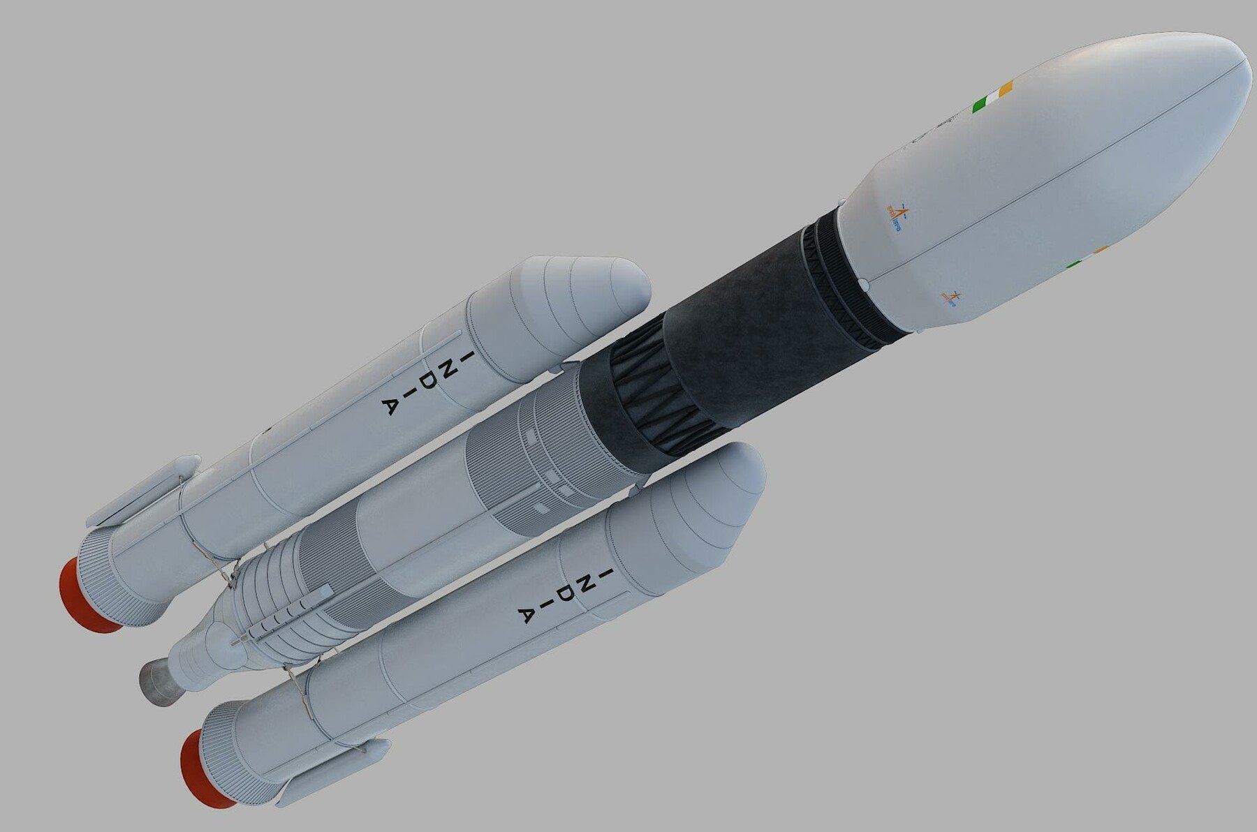ISRO GSLV MK3 3D model 3D printable | CGTrader