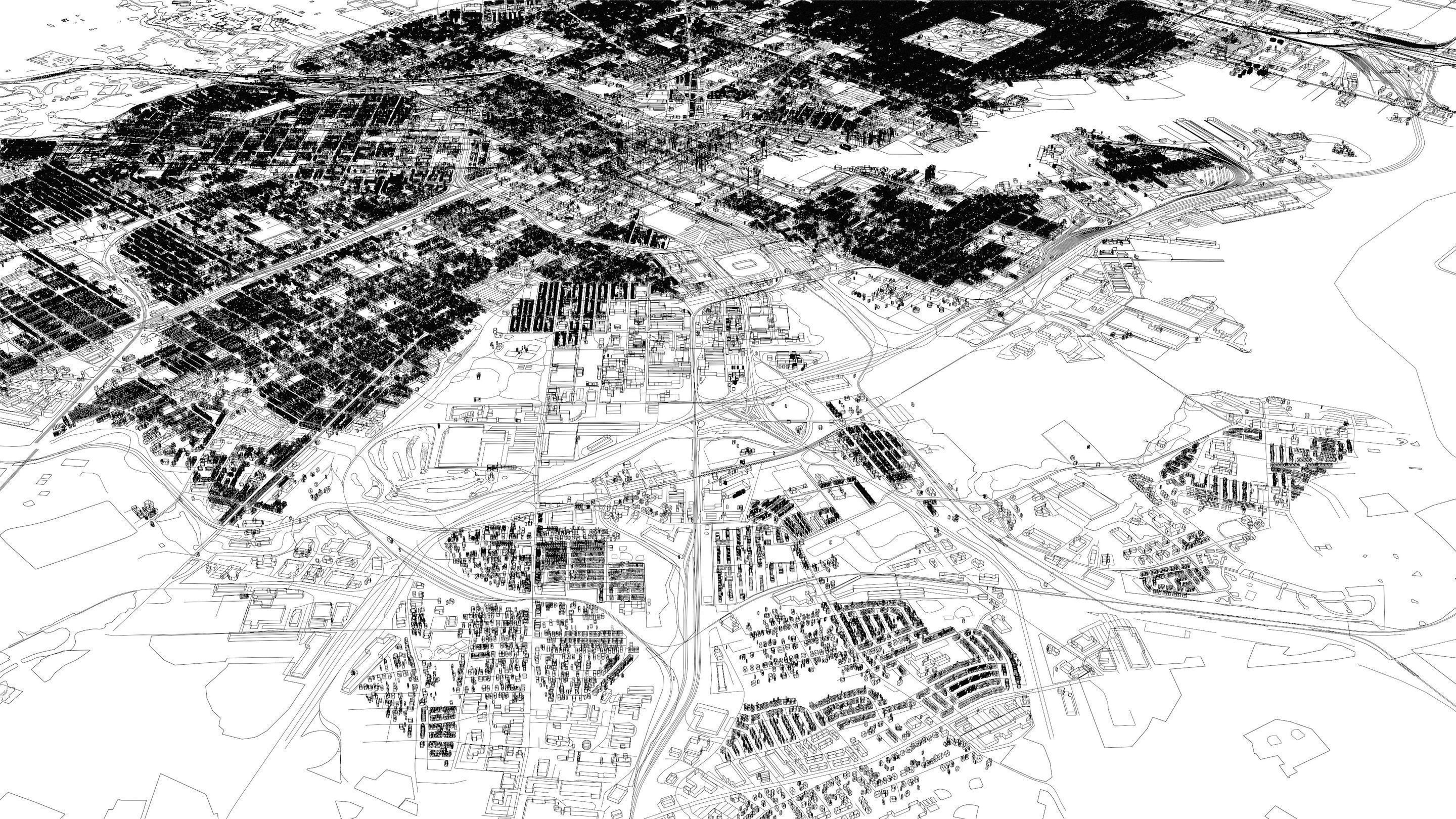 Baltimore USA - Mass buildings 3D model | CGTrader