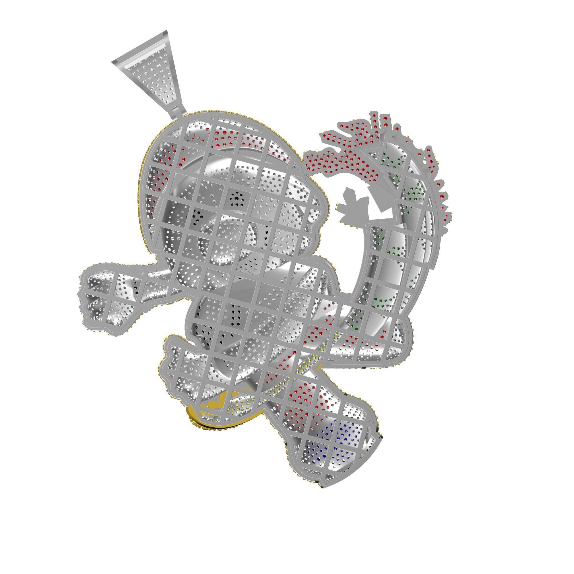 Super Mario Pendant Hip Hop 3D model 3D printable | CGTrader