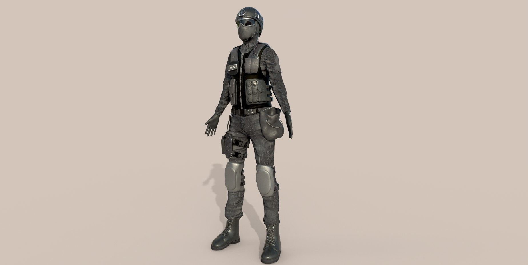 SWAT SOLDIER 3D model | CGTrader
