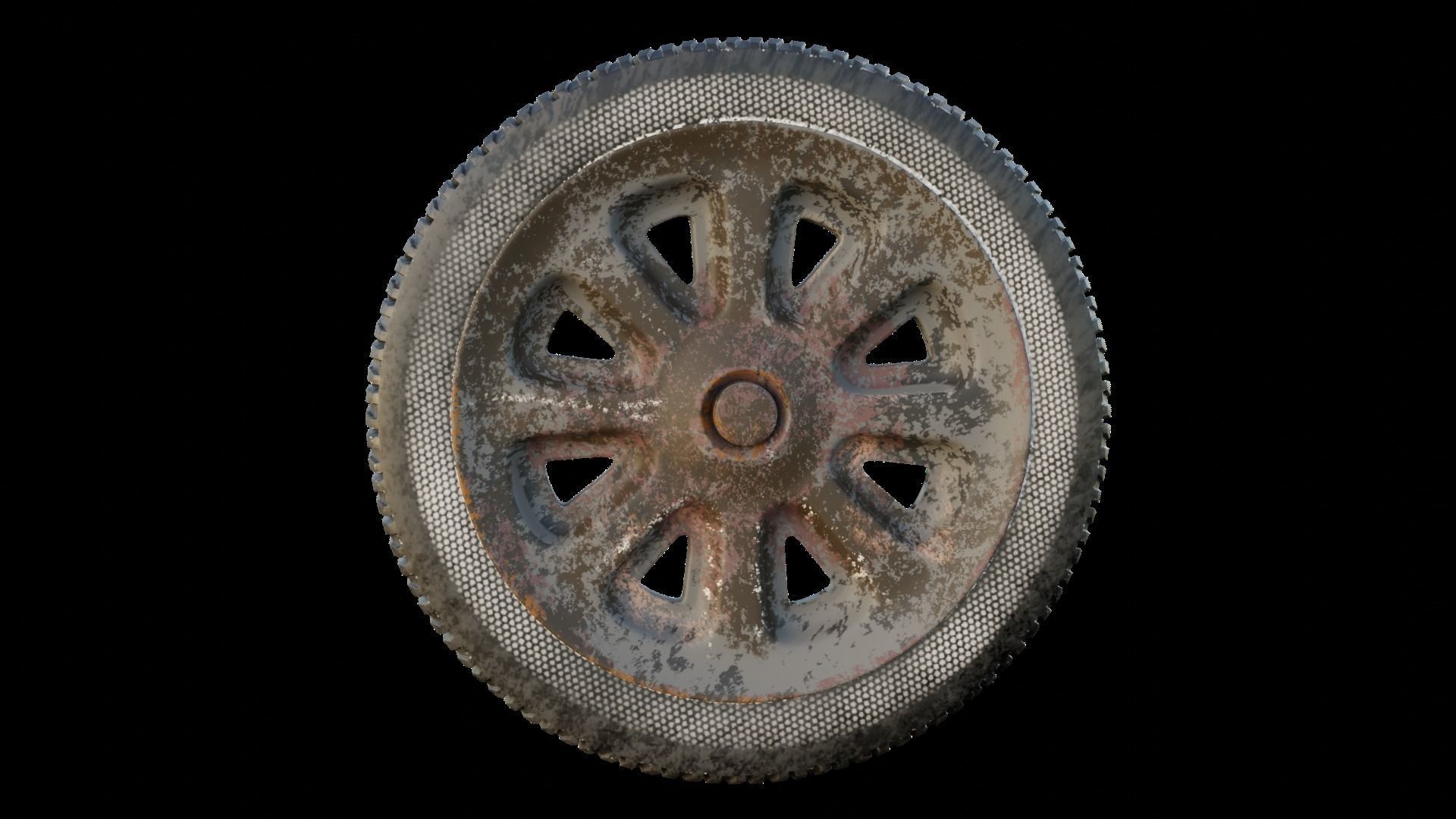 Dirty wheel and rim 3D model | CGTrader