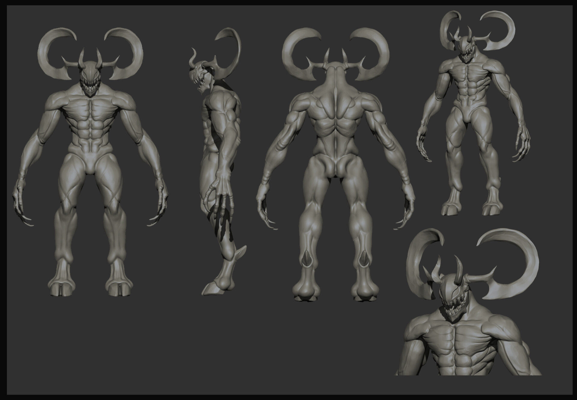 3D model Fire Demon VR / AR / low-poly | CGTrader