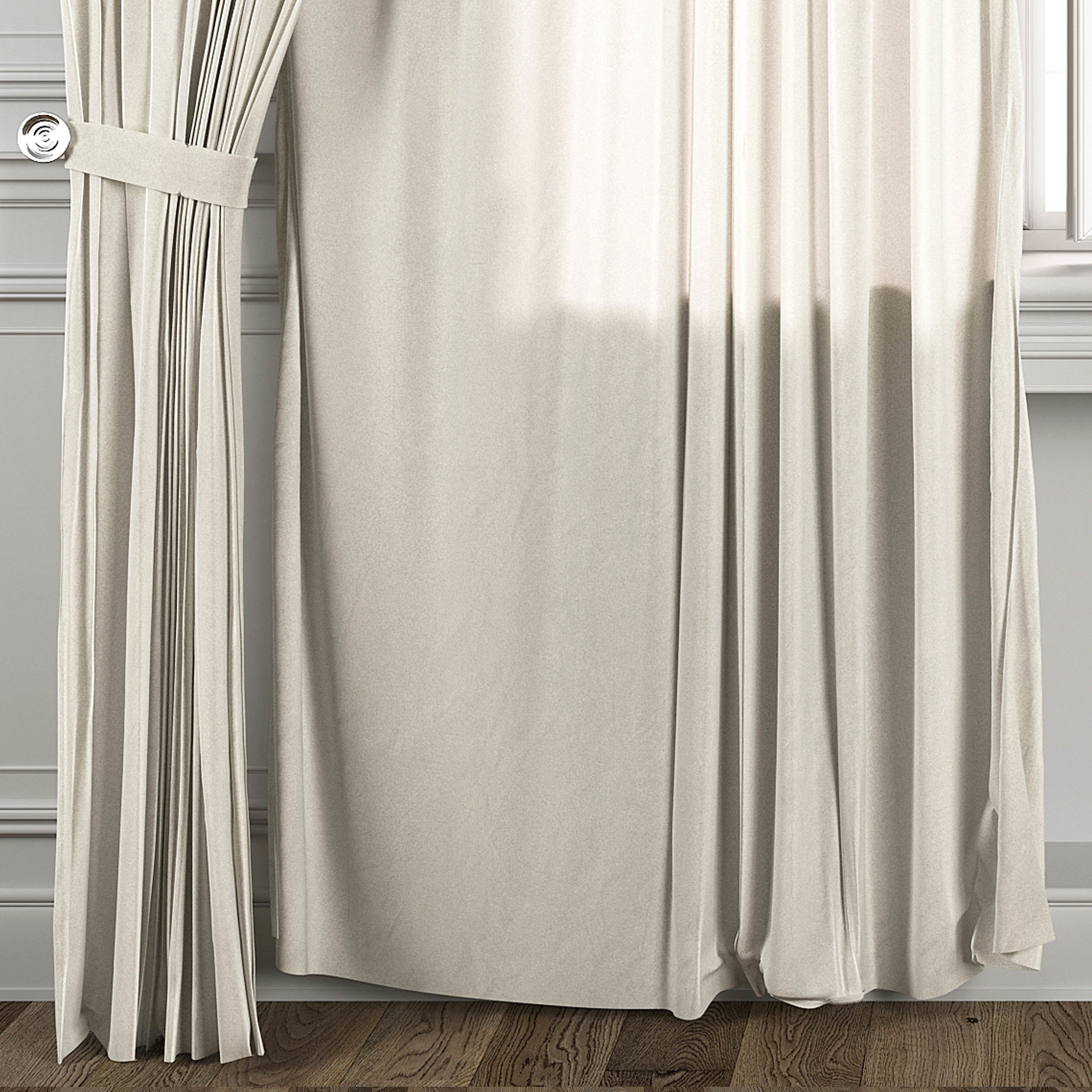 Curtain Set 486C 3D model | CGTrader