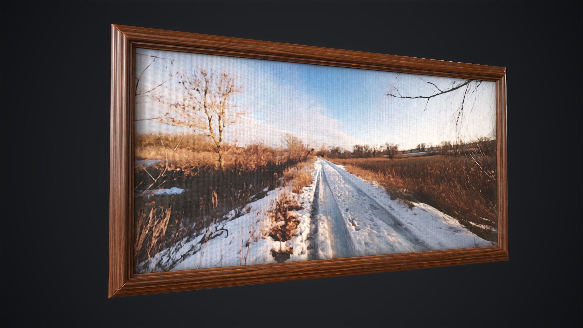 Frame and two pictures free VR / AR / low-poly 3D model | CGTrader