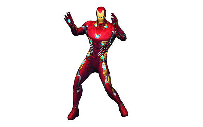 Iron man Dancing rigged model 3D model | CGTrader