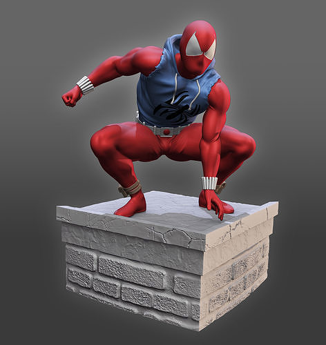 Scarlet Spider 3D model 3D printable | CGTrader