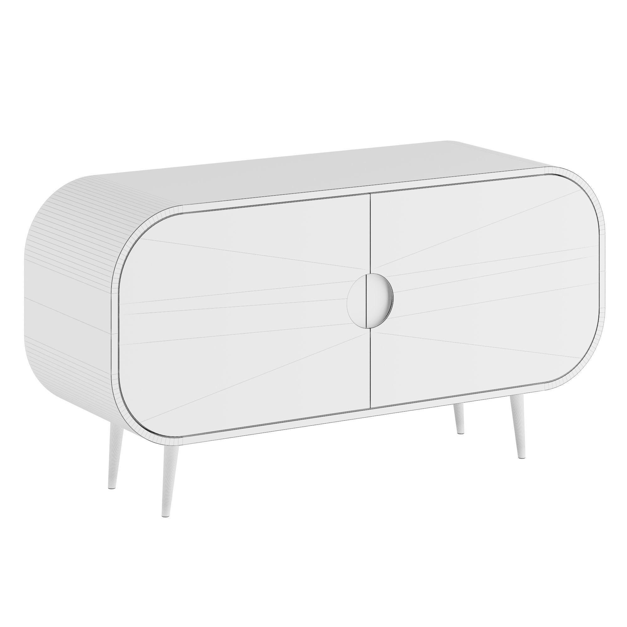 byfurniture ROUNDED COMMODE pedestal 3D model | CGTrader