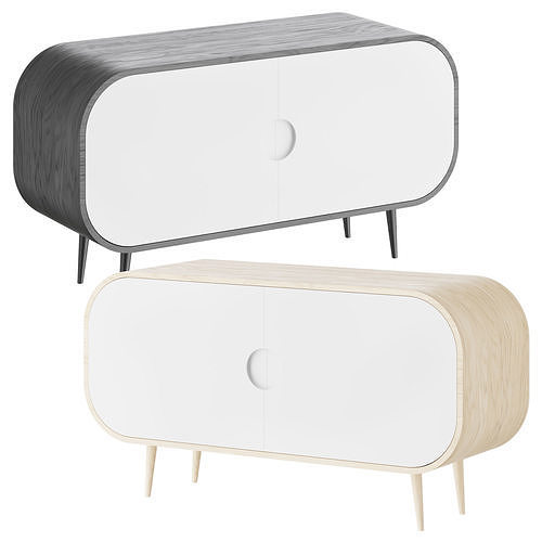 byfurniture ROUNDED COMMODE pedestal 3D model | CGTrader