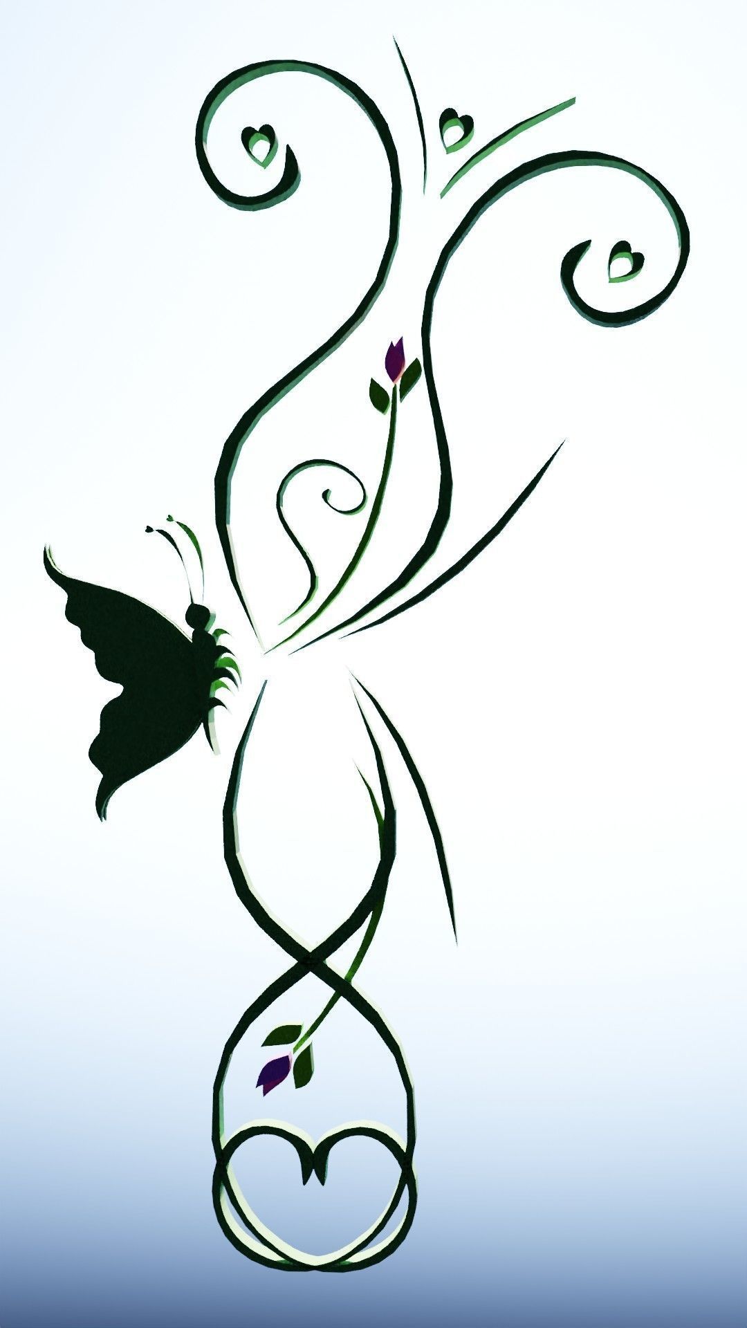 3D model Butterfly flourishes low poly VR / AR / low-poly | CGTrader