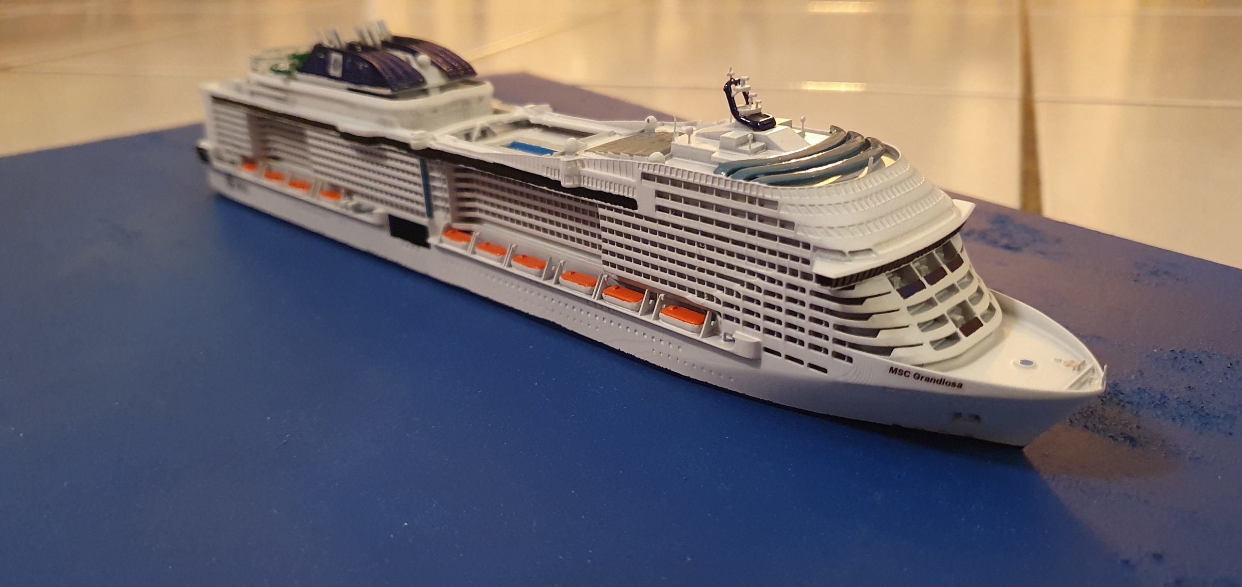 MSC Grandiosa cruise ship 3D print model 3D model 3D printable | CGTrader