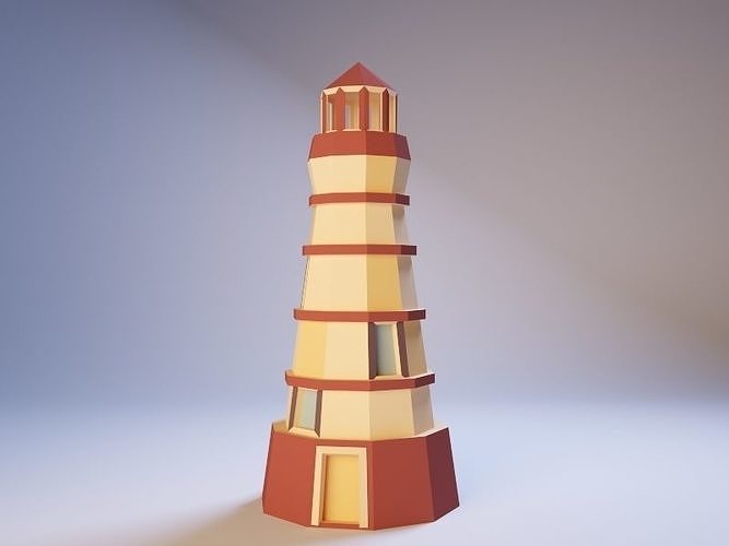 3D model Low poly lighthouse VR / AR / low-poly | CGTrader