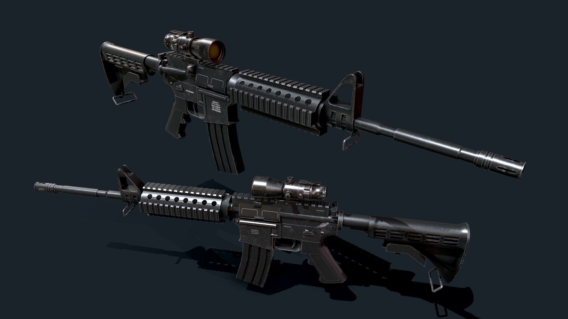 M4A1 Assault Rifle 3D model | CGTrader