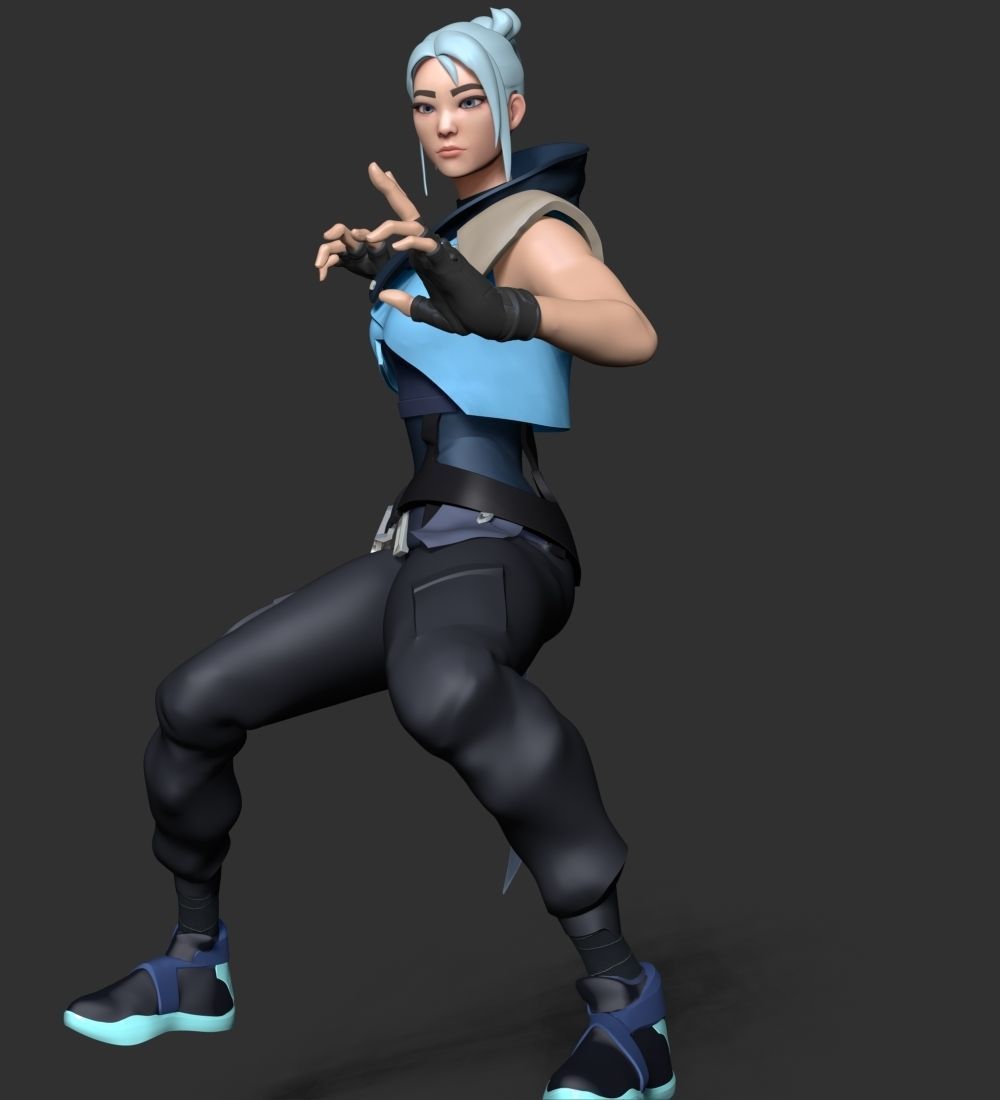 Jett - Valorant 3D model 3D printable | CGTrader