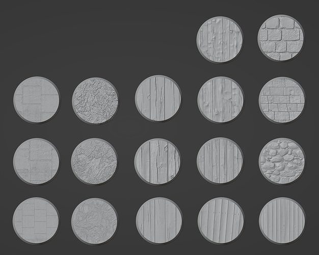 Warhammer bases high detail 3D model 3D printable | CGTrader