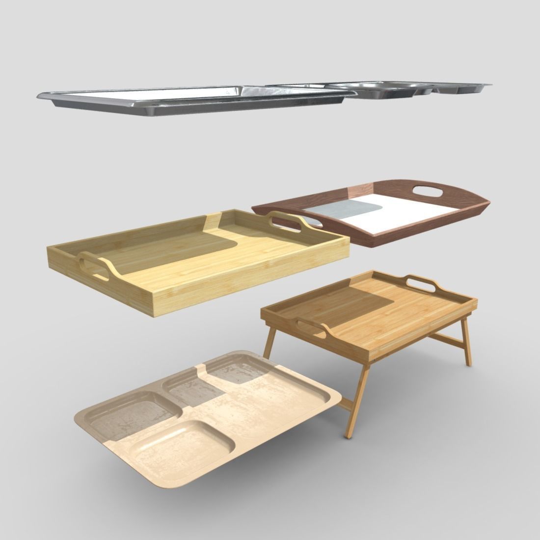 3D model Tray Pack VR / AR / low-poly | CGTrader