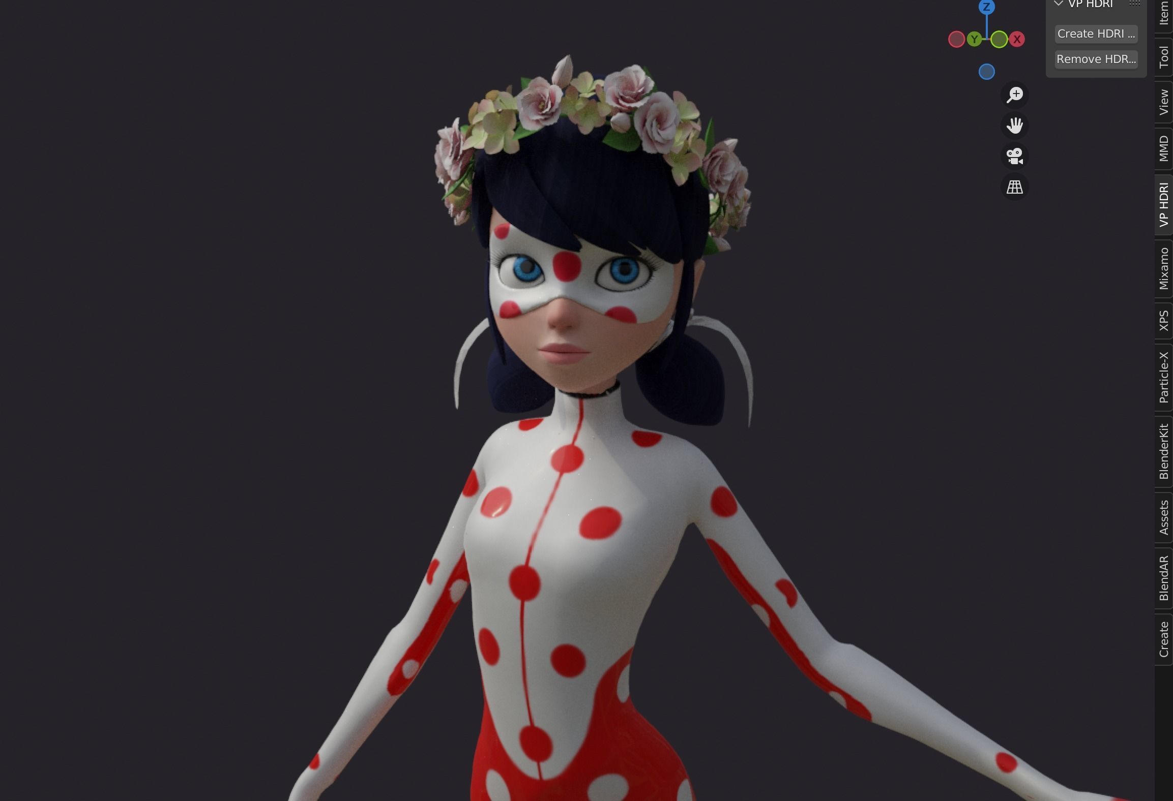 3D model MIRACULOUS LADYBUG - WEDDING BUG animated rigged low-poly VR ...